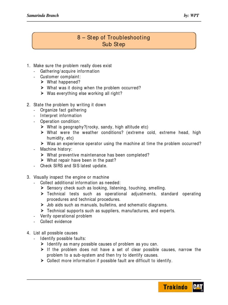 8 Step Troubleshooting | PDF