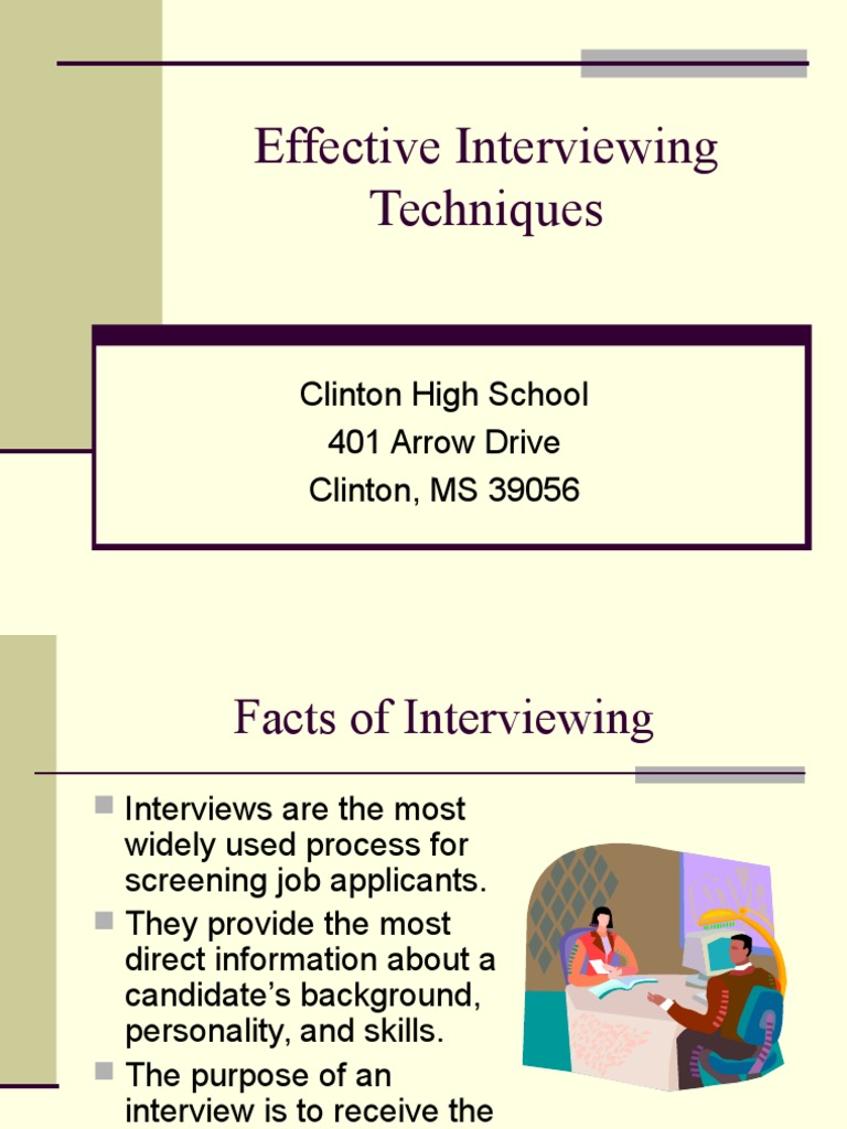 Effective Interviewing Techniques | PDF | Interview | Experience