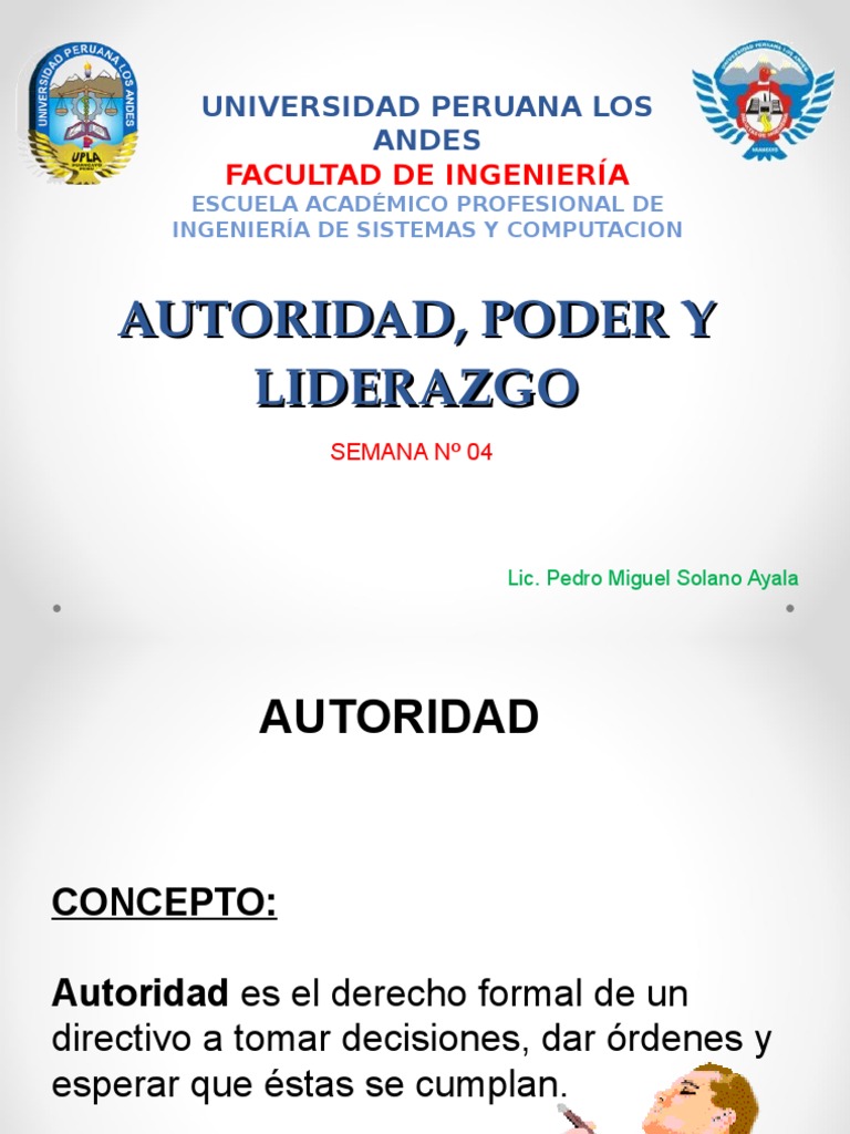 Poder, Autoridad y Liderazgo | PDF | Liderazgo | Toma de decisiones