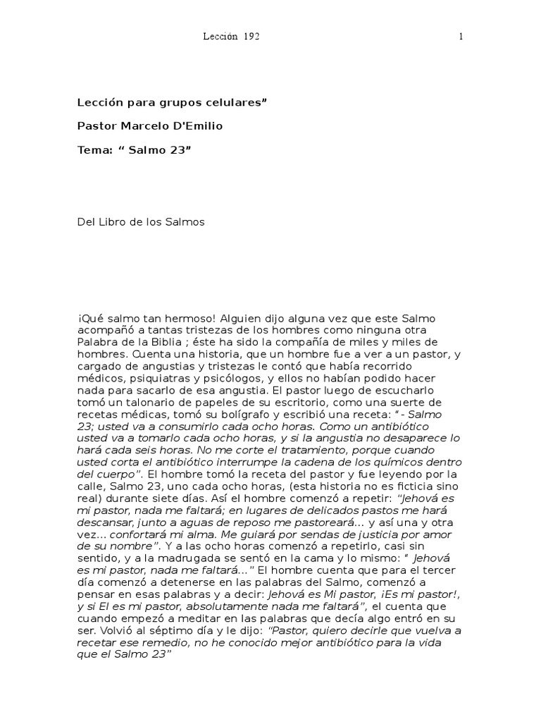 Lec 192 | PDF | Salmos | Oveja