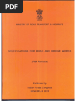 MORTH - Specifications For Road & Bridge Works (5th Revision) 1 | PDF