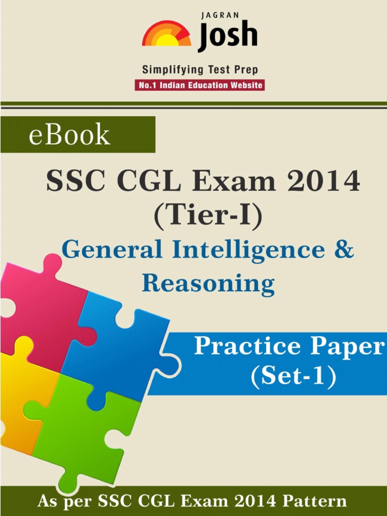 SSC CGL - General Intelligence & Reasoning (Tier-1) - Exam 2014 | PDF ...
