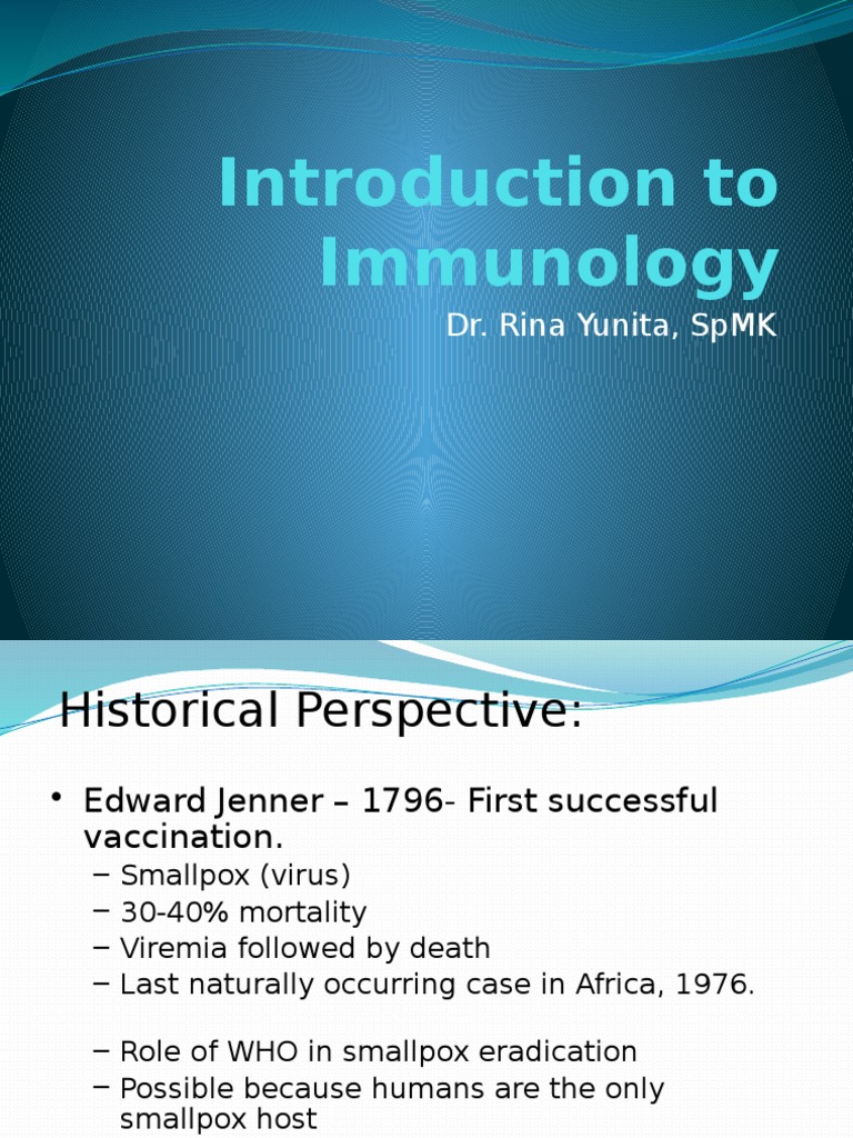 Introduction To Immunology | PDF | Immune System | Lymphocyte
