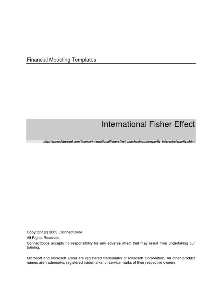 International Fisher Effect | PDF | Exchange Rate | Purchasing Power Parity