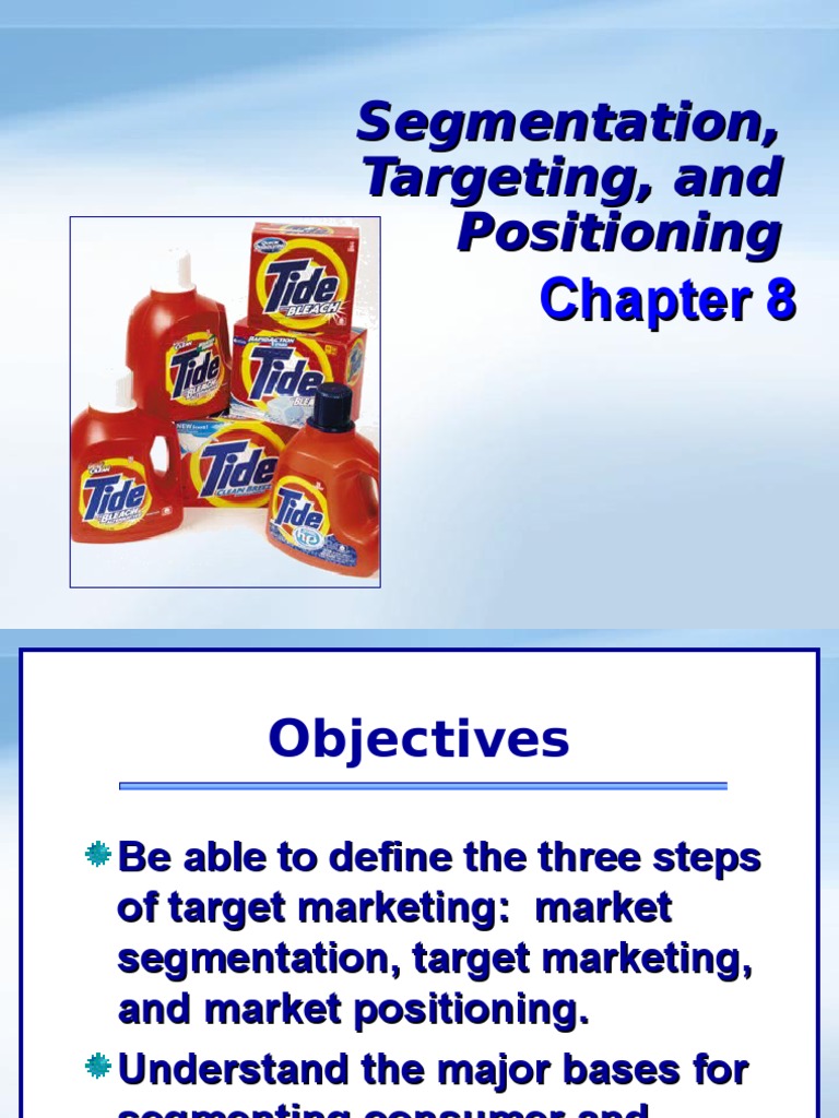 Segmentation Targeting and Positioning | PDF | Market Segmentation ...