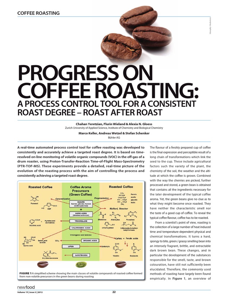 Progress On Coffee Roasting PDF | PDF | Mass Spectrometry | Coffee