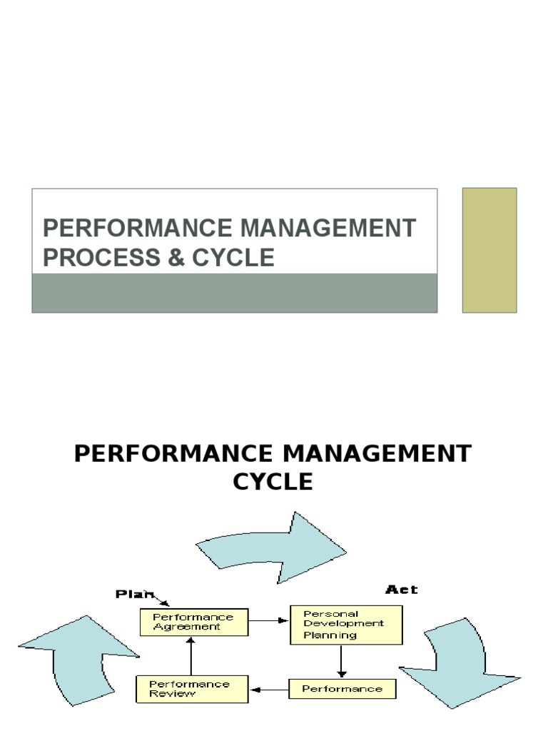 Performance Management Process & Cycle | PDF | Goal | Competence (Human ...