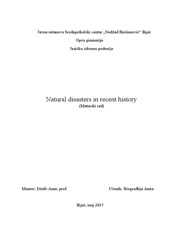 Natural Disasters | PDF | Tropical Cyclones | Cyclone