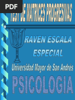 Calificación Del Test Escala Coloreada de Raven para Niños | PDF