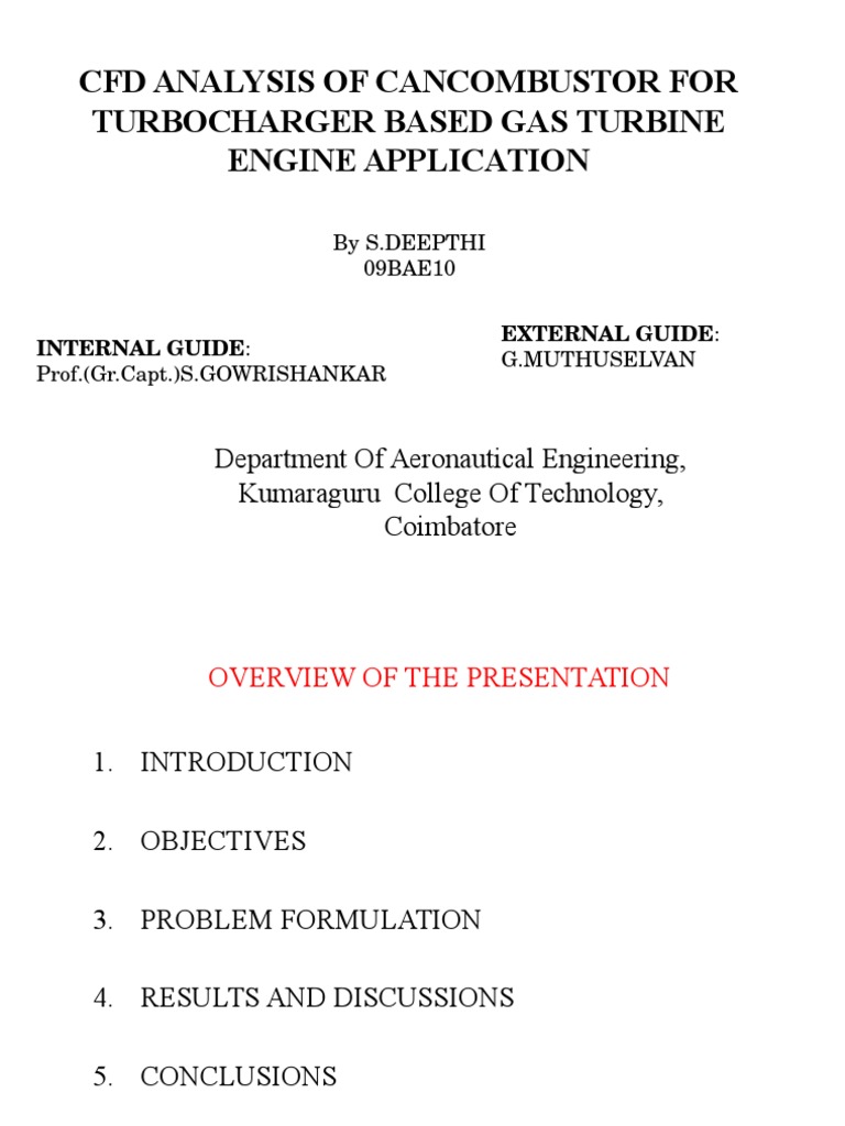 CFD Analysis of Can Combustor | PDF | Computational Fluid Dynamics ...