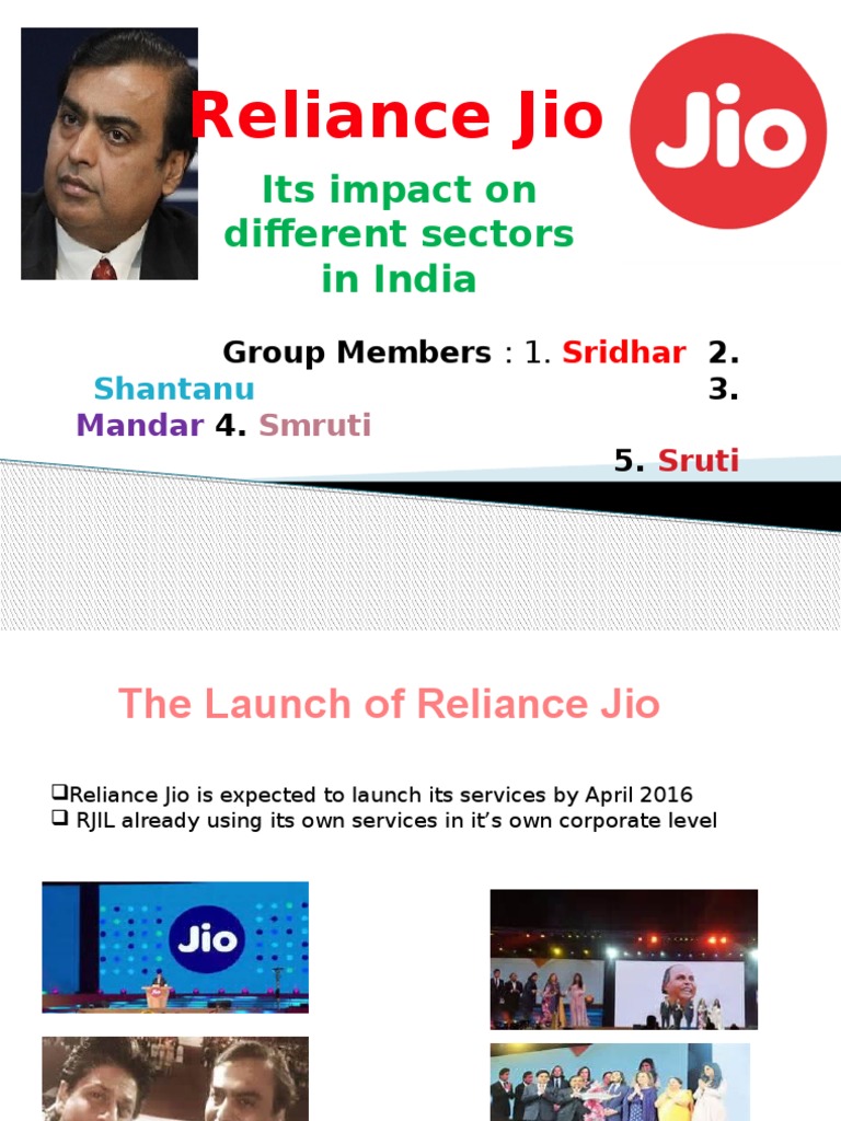 Impact of Reliance Jio on India | PDF | Internet | Service Industries