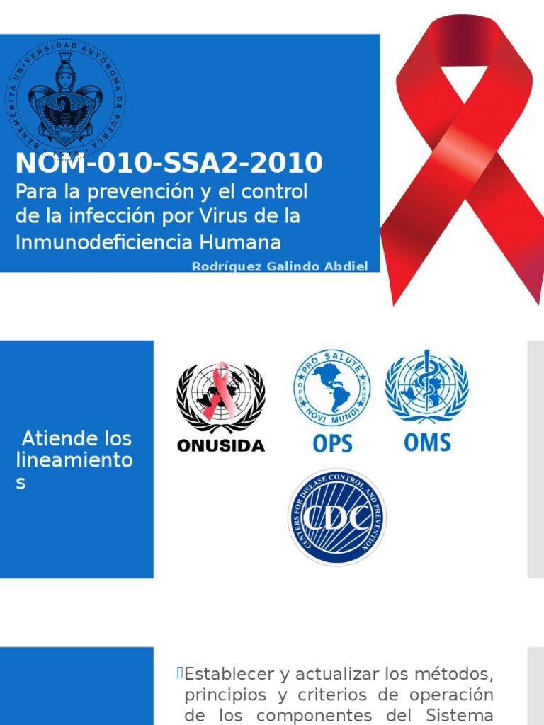 Nom 010 Ssa2 2010 | PDF | VIH / SIDA | Infección