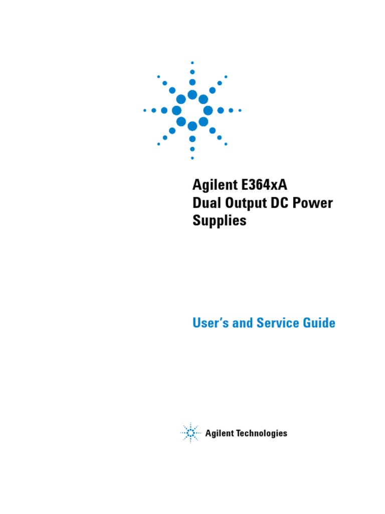 Agilent E364xA Dual Output DC Power Supplies Manual | PDF | Capacitor ...