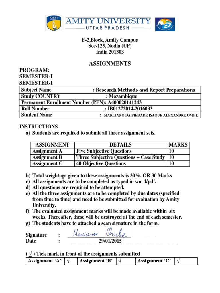 AMB107 Assign Marciano Ombe | PDF | Level Of Measurement | Sampling (Statistics)
