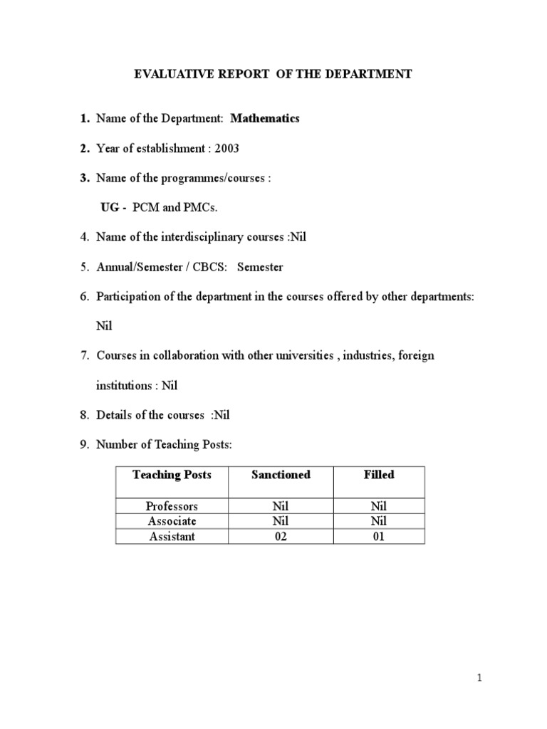 Departments Profile | PDF | Doctor Of Philosophy | Faculty (Academic Staff)