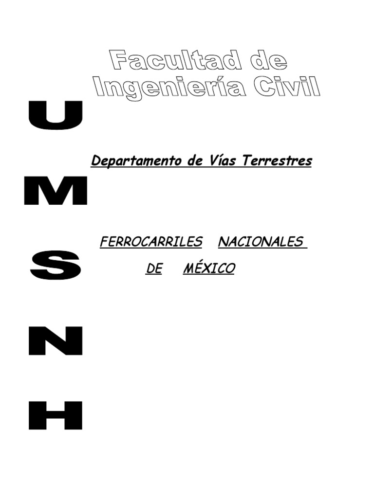 Historia y Estructura de FNM | PDF | Transporte ferroviario | México