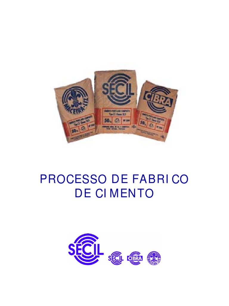 Processo De Fabricação De Cimento Pdf Cimento Indústrias