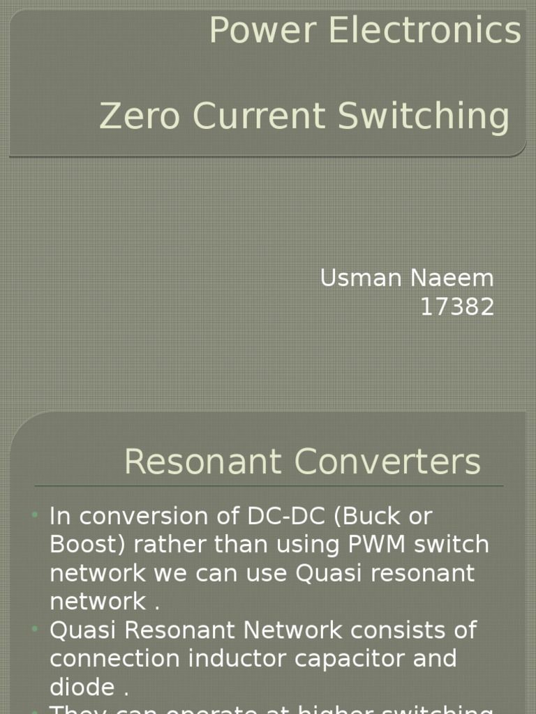 Zero Current Switching | PDF