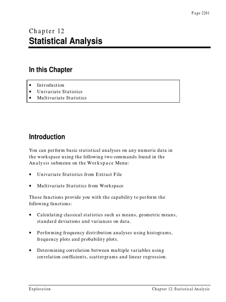 2261 PDF | PDF | Arithmetic Mean | Scatter Plot