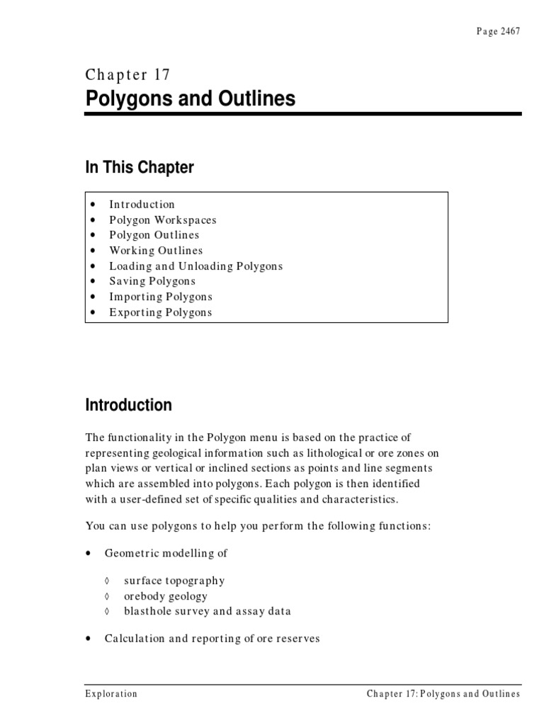 Polygons and Outlines | PDF | Polygon | Computer File