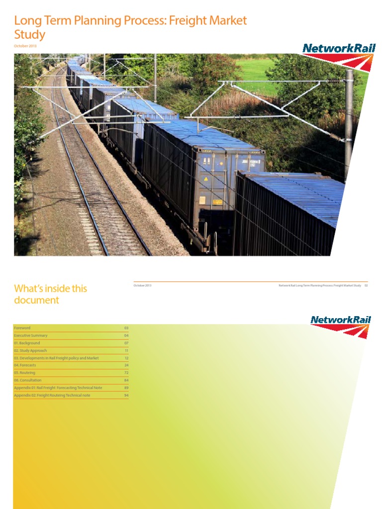 Freight Market Study 2013 | PDF | Rail Freight Transport | Rail Transport