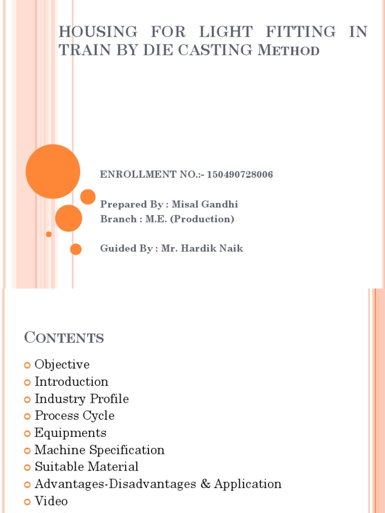 Die Casting Method | PDF | Foundry | Casting (Metalworking)