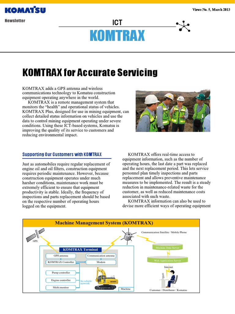 Views No05 Komtrax Sistema/ Komatsu | PDF | Global Positioning System ...