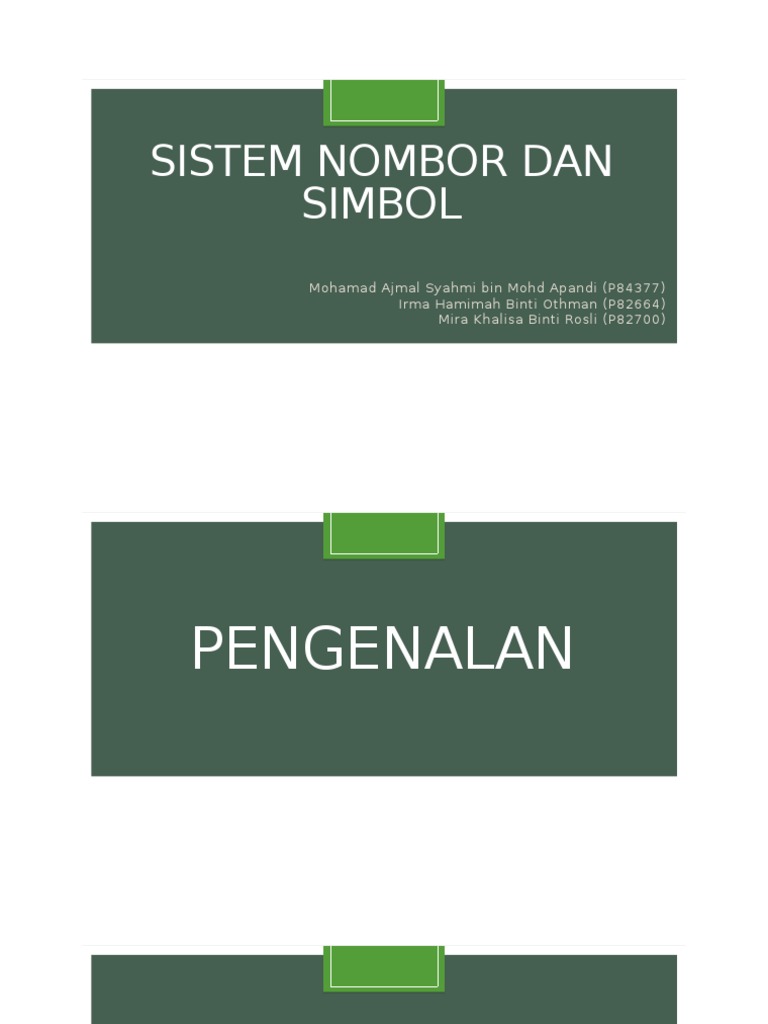 Sistem Nombor Dan Simbol | PDF | Seni