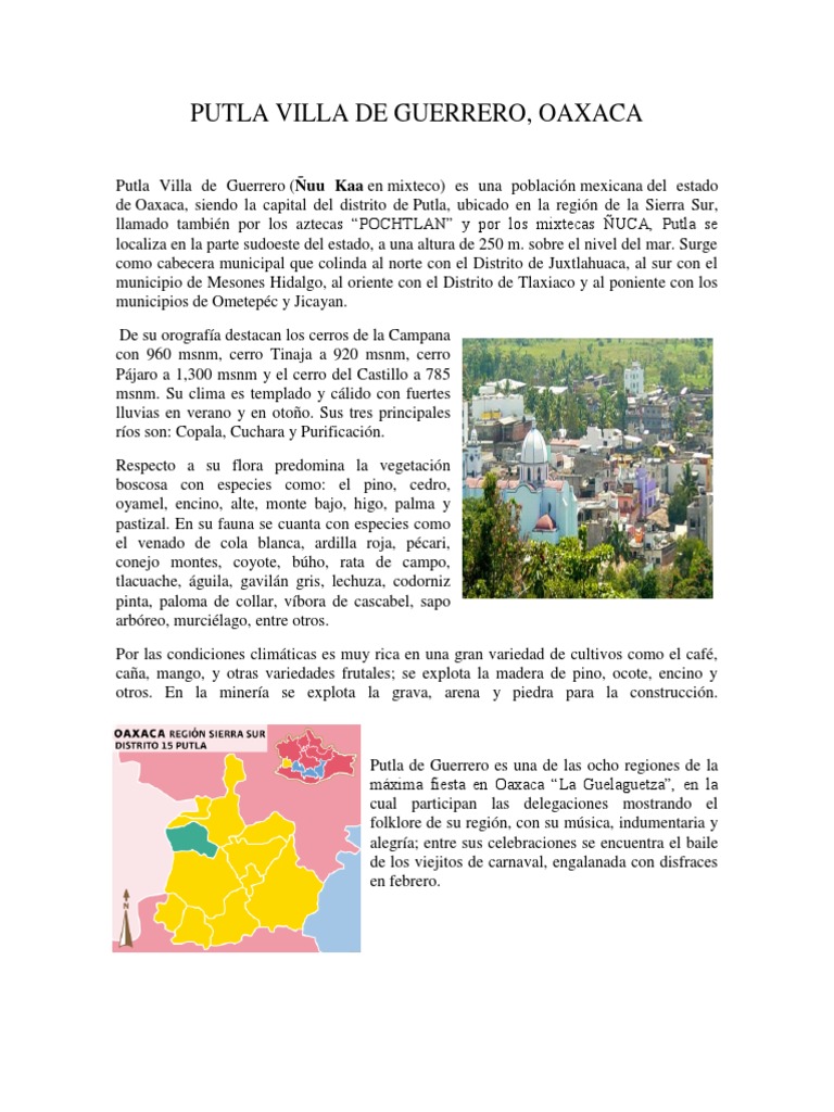 Putla Villa de Guerrero | PDF | Entretenimiento (general)
