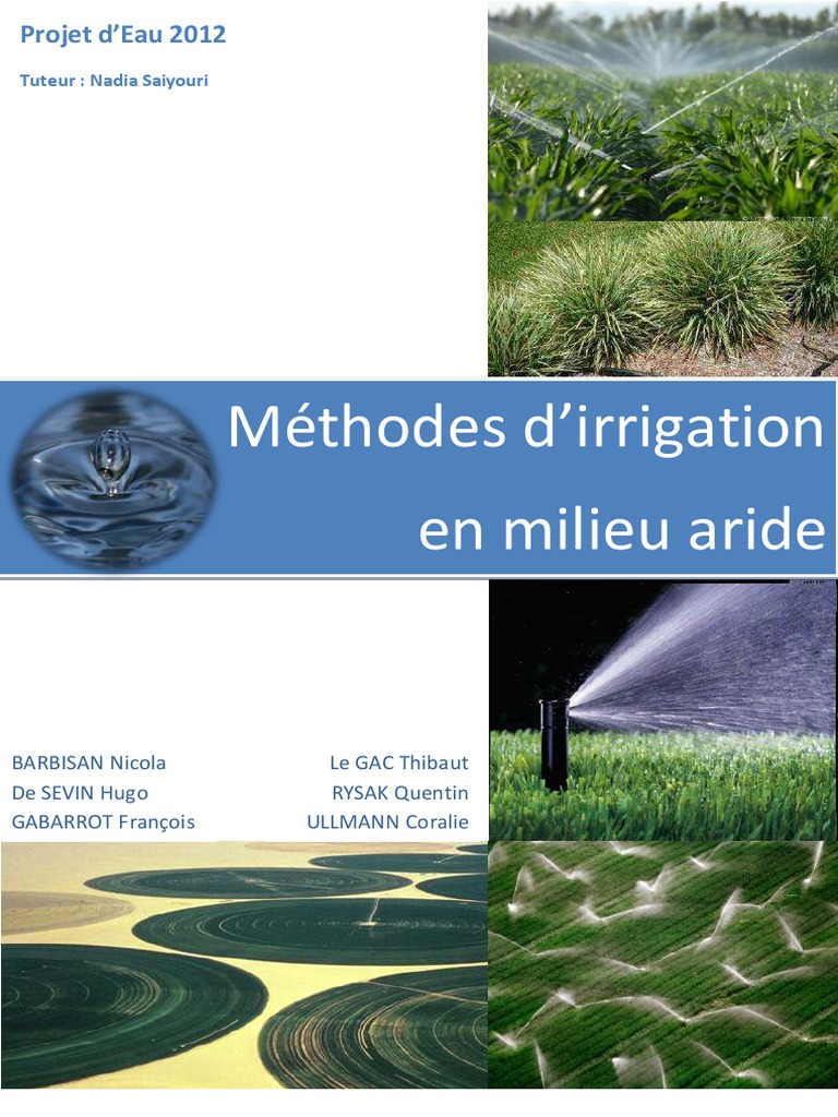 Irrigation en Milieu Aride | PDF | Irrigation | Sol (pédologie)