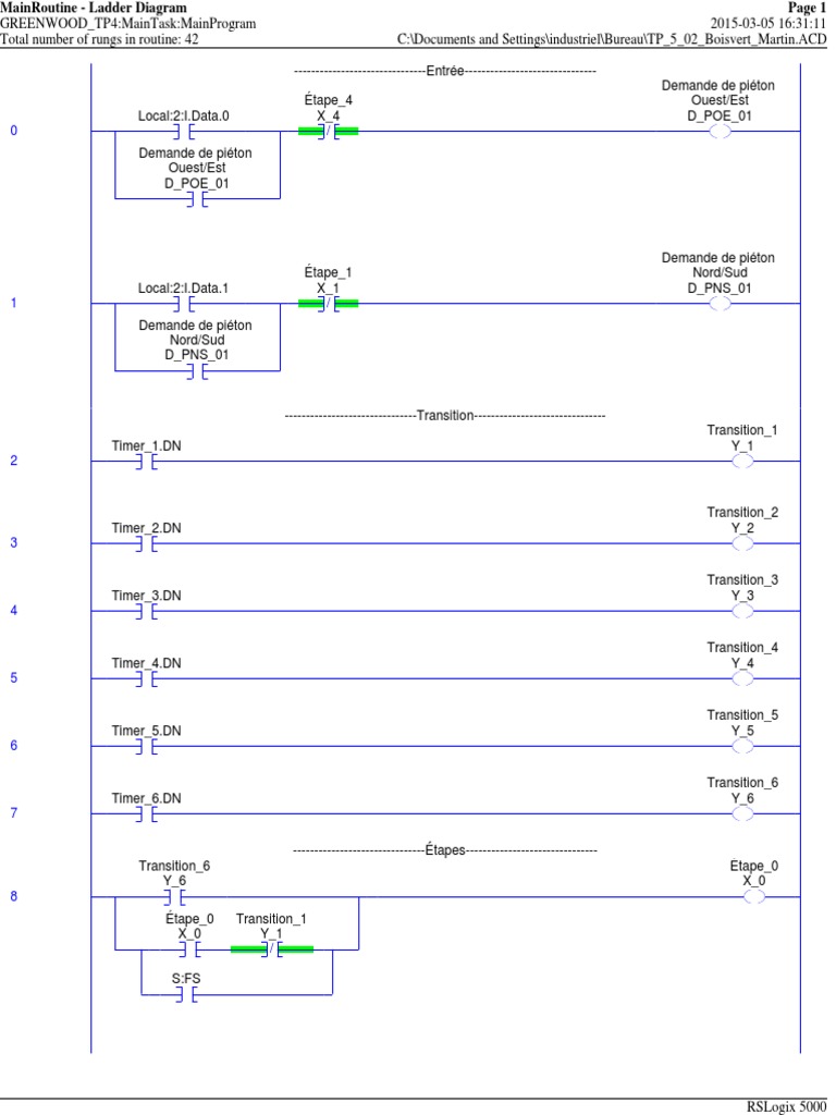 RSLogix 5000 - TP - 5 - 01 | PDF | Ordinateurs | Technologie et ingénierie