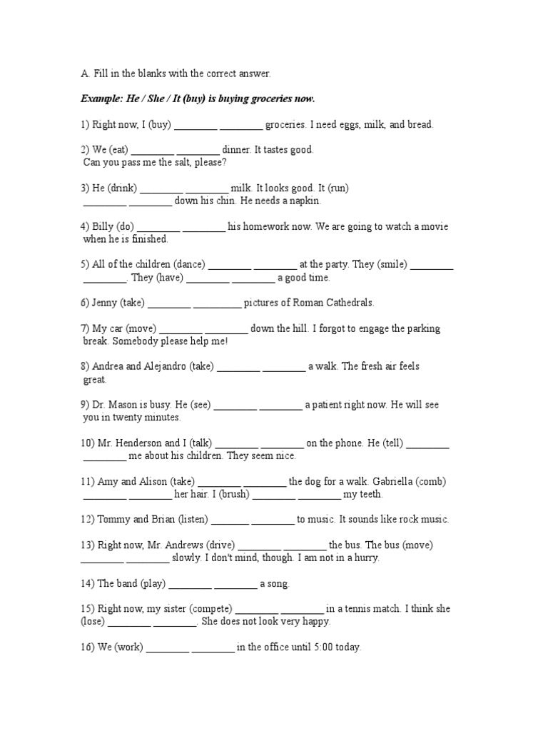 Fill in the Blanks English Exercise | PDF | Leisure