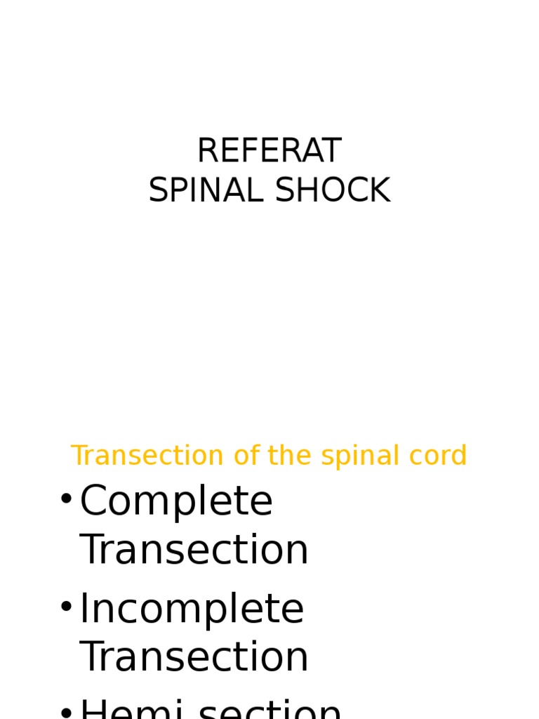 Understanding Spinal Shock: A Comprehensive Review of the Phases ...