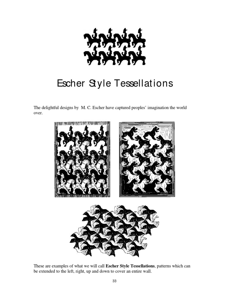 Tessellations Glide Reflections | PDF | Rectangle | Symmetry