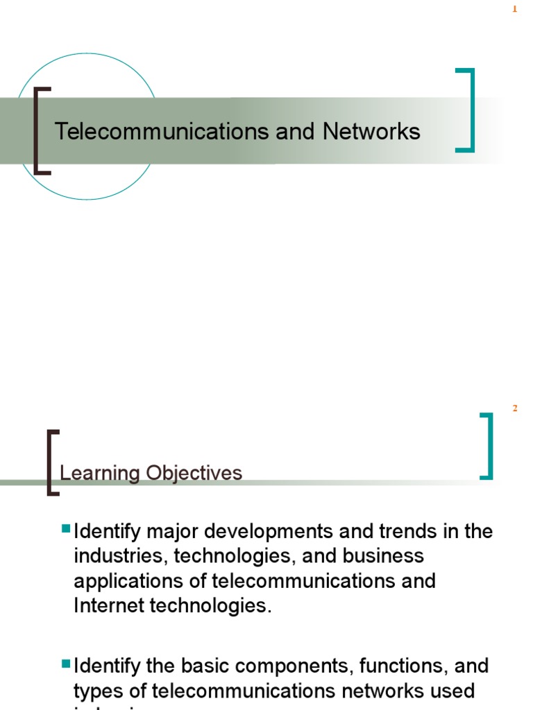 Presentation On Telecommunication Network | PDF | Telecommunication ...