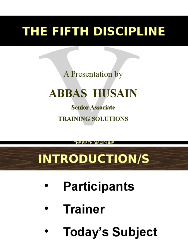 Fifth Discipline | PDF | Thought | Systems Thinking