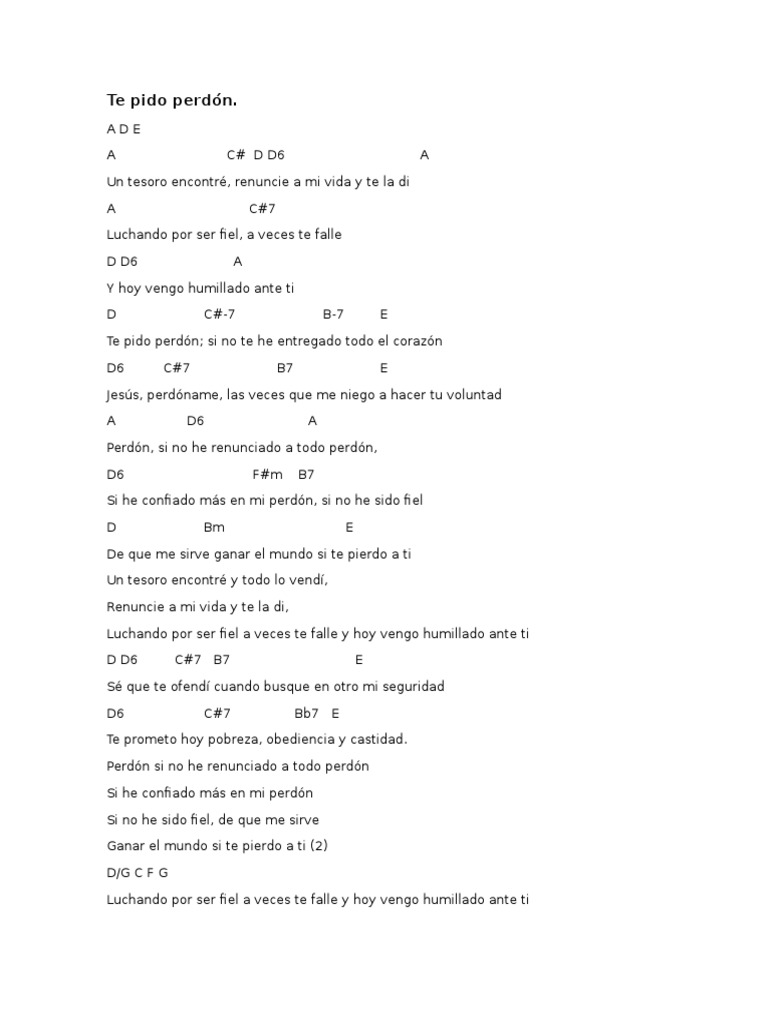 Te Pido Perdón | Amor | Dom