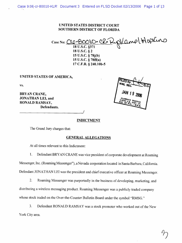 Indictment | PDF | Conspiracy (Criminal) | Fraud