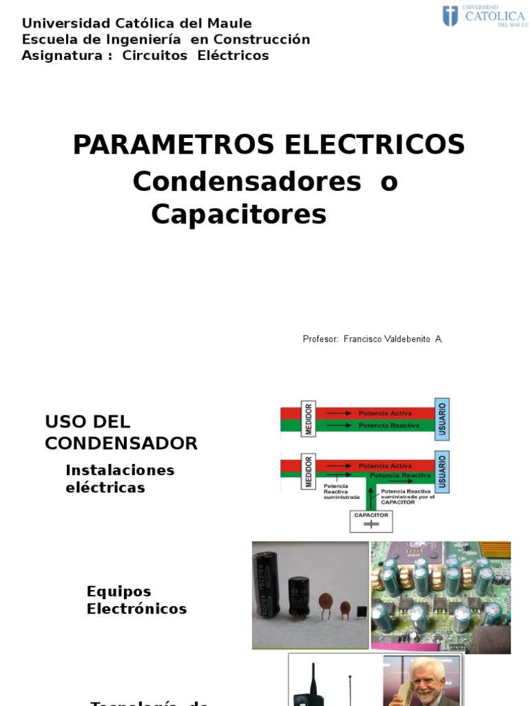 Tipos y Aplicaciones de Capacitores | PDF | Permisividad | Condensador