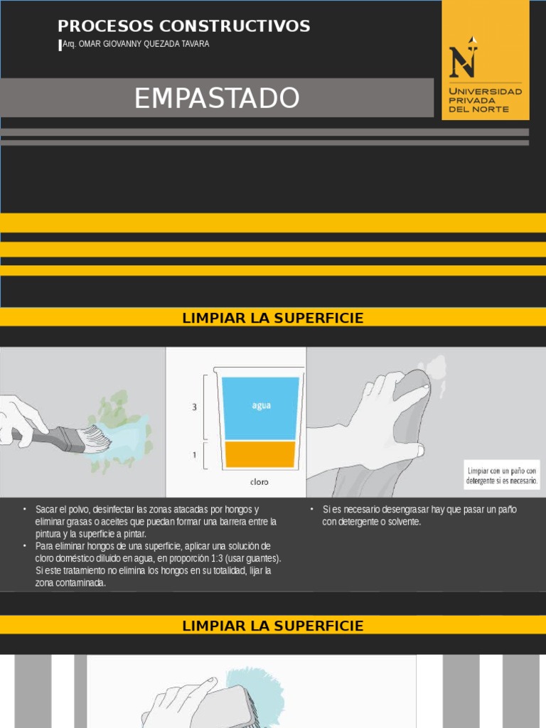 Proceso de Empastado de Paredes | PDF | Pintar | Sustancias químicas