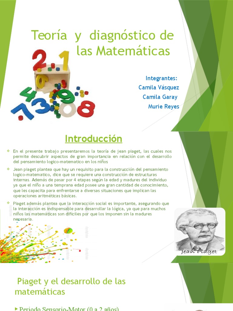 piaget en las matematicas.pptx | Espacio | Lógica