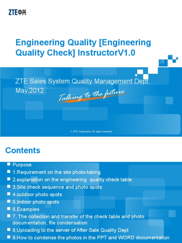 Engineering Quality【Engineering Quality Check】InstructorV1.0 - EN | PDF ...
