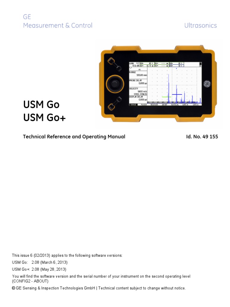 USM Go (Issue 6) | PDF | Battery Charger | Ultrasound