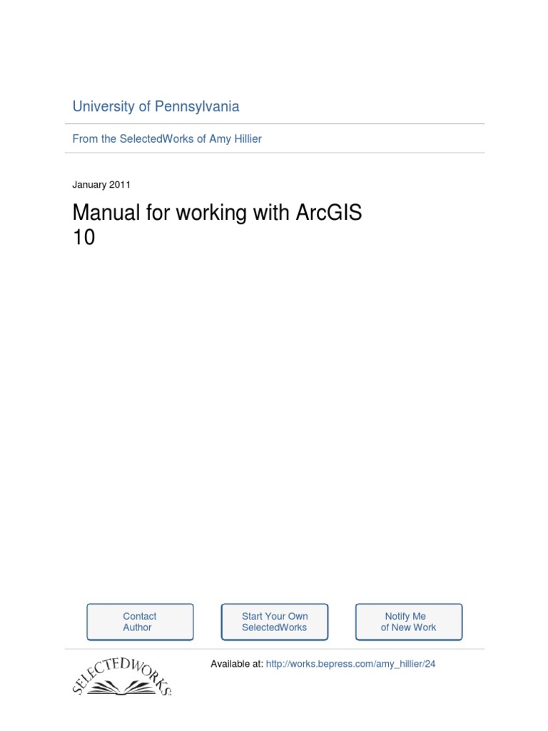 ArcGIS Manual For Starter | PDF | Arc Gis | Esri