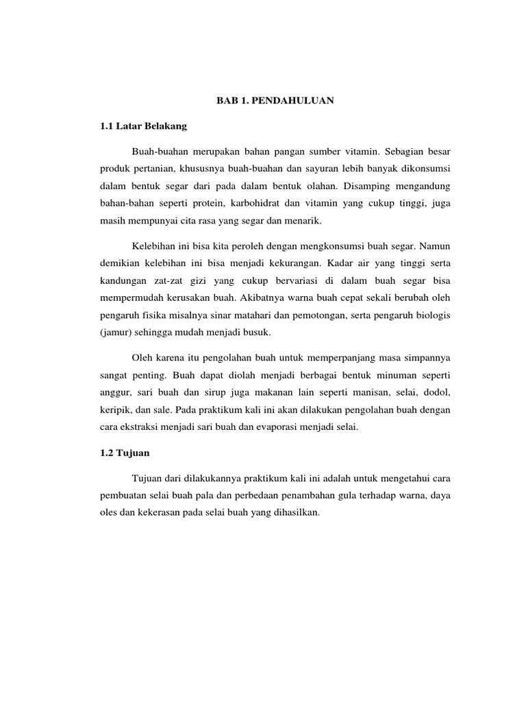 Selai Buah Pala | PDF
