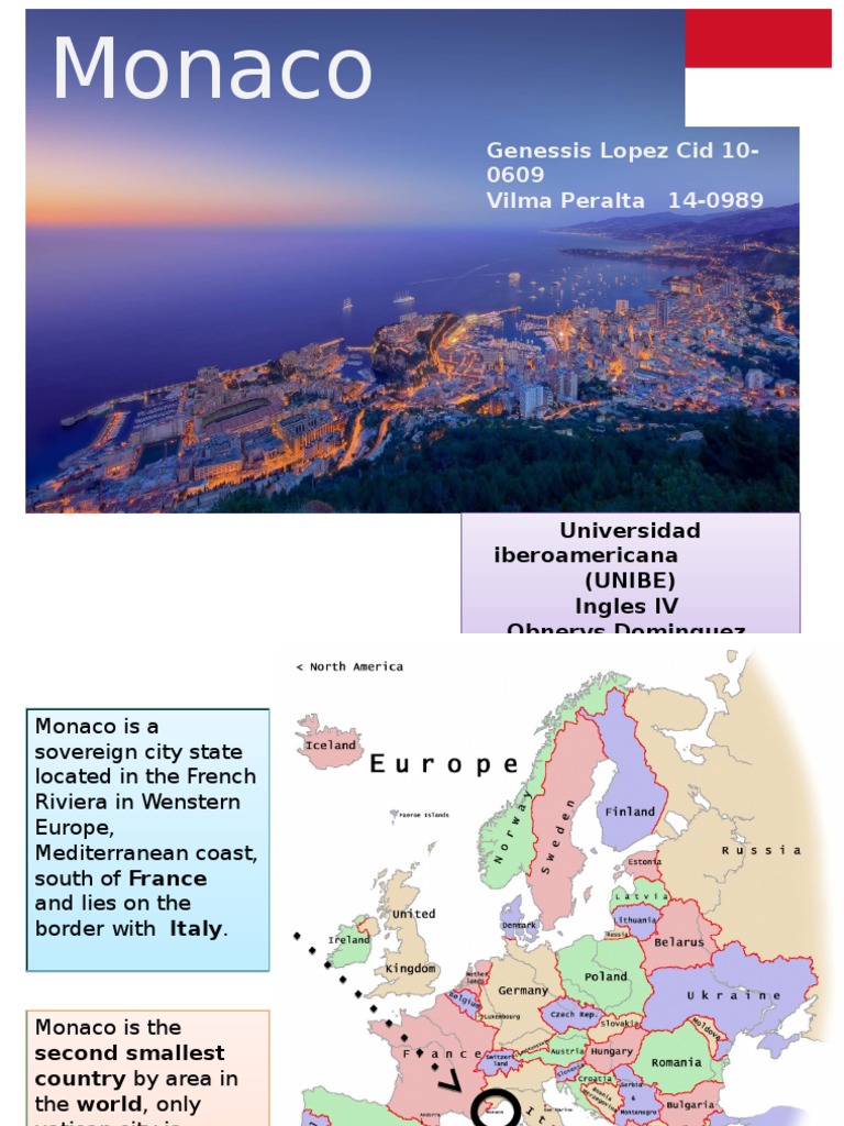 Final Presentation - Monaco | PDF | Monaco | Foods