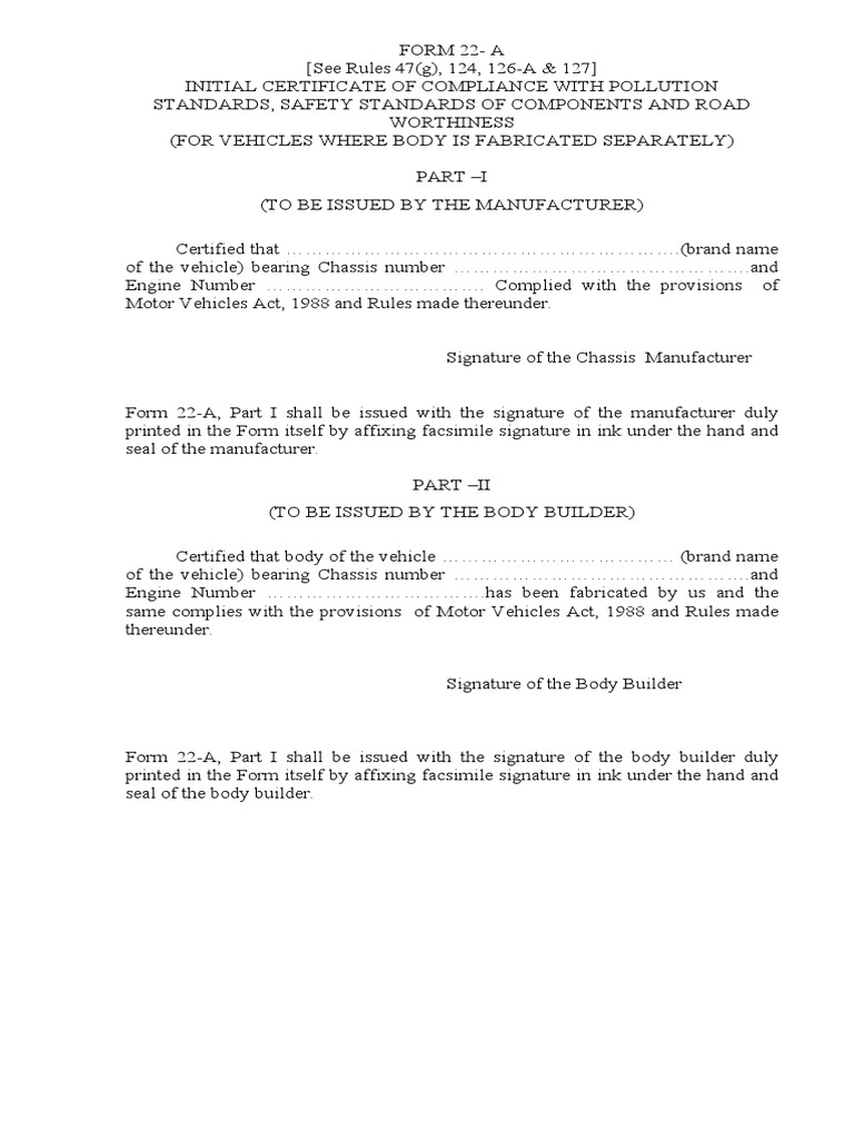Form 22 | PDF | Business | Technology & Engineering
