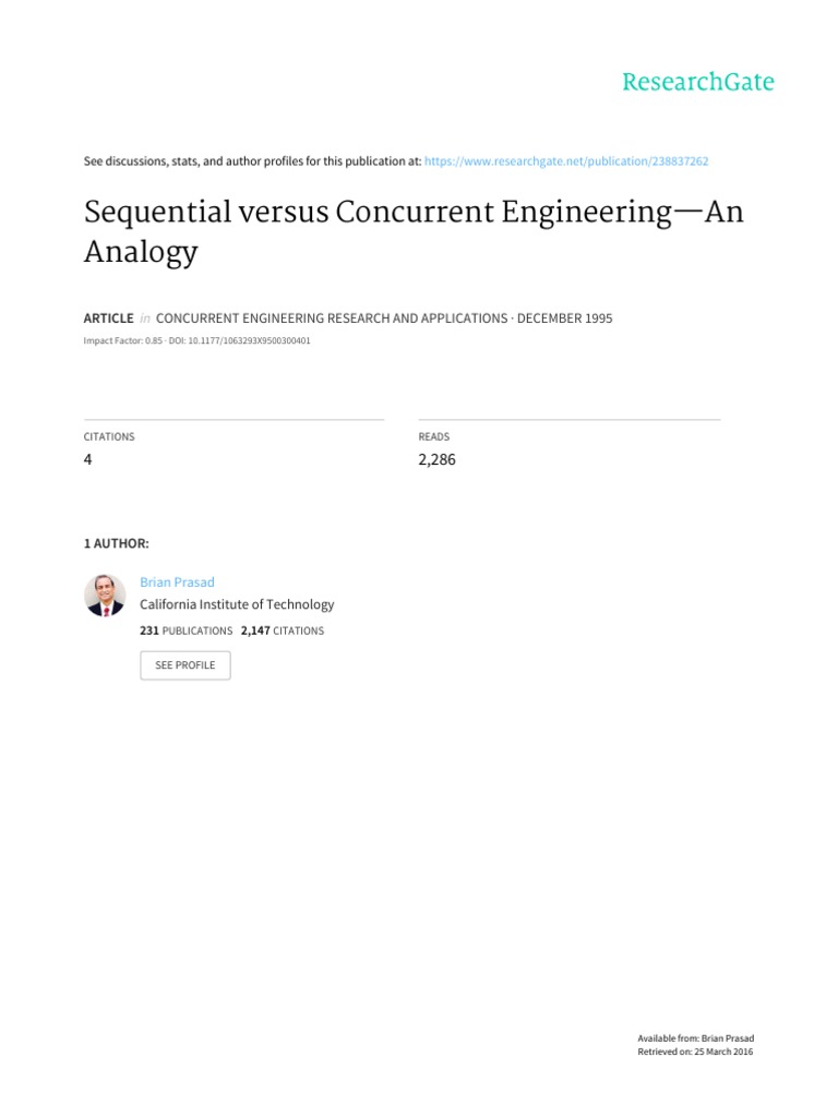 Sequential vs Concurrent Engineering | PDF | New Product Development ...
