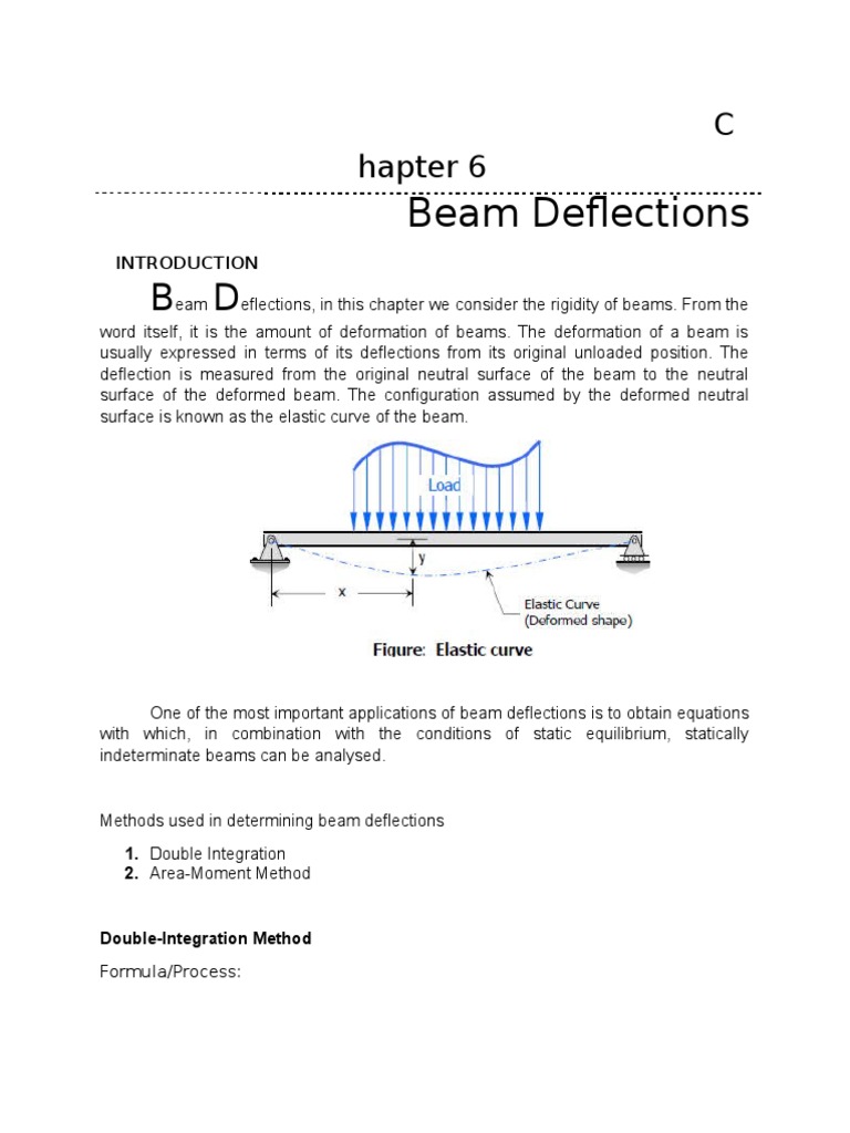 Chapter 6 - Beam Deflections | PDF | Beam (Structure) | Slope