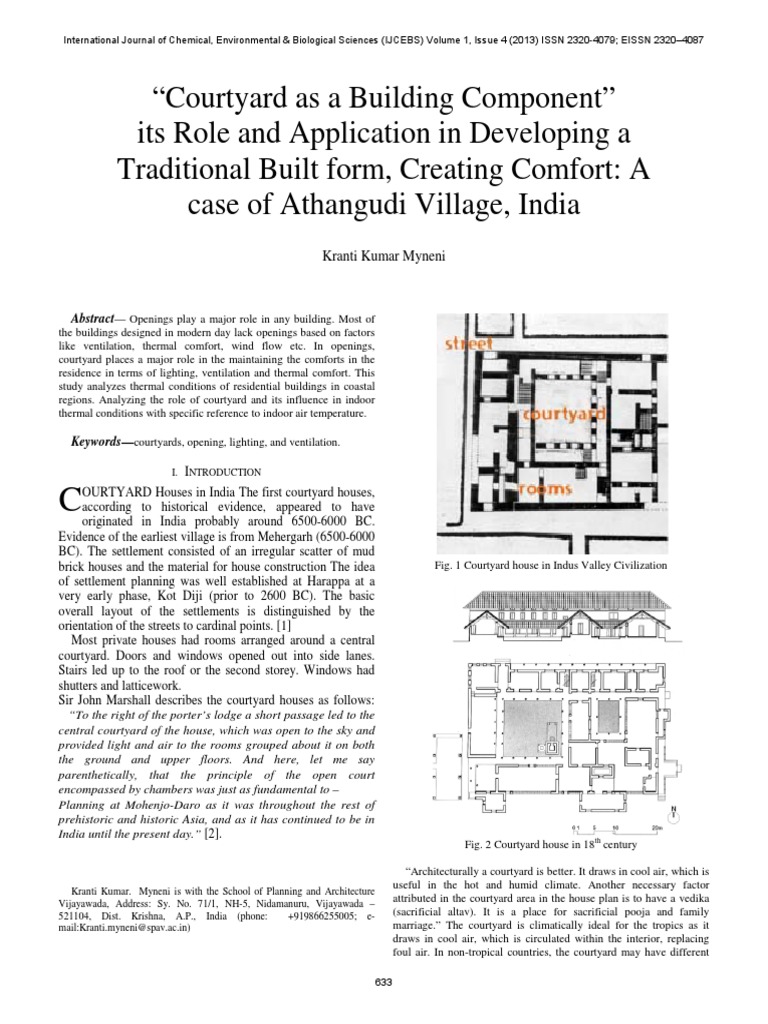 Indian Courtyard | Courtyard | Ventilation (Architecture)